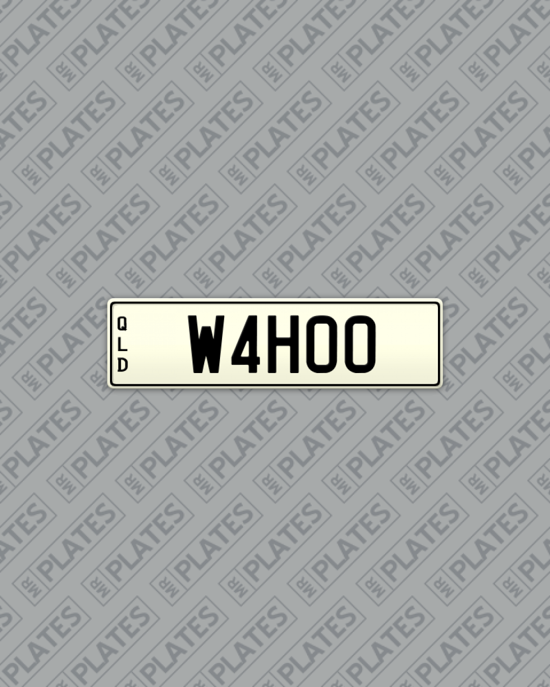 W4HOO (WAHOO) Number Plates For Sale, QLD - MrPlates