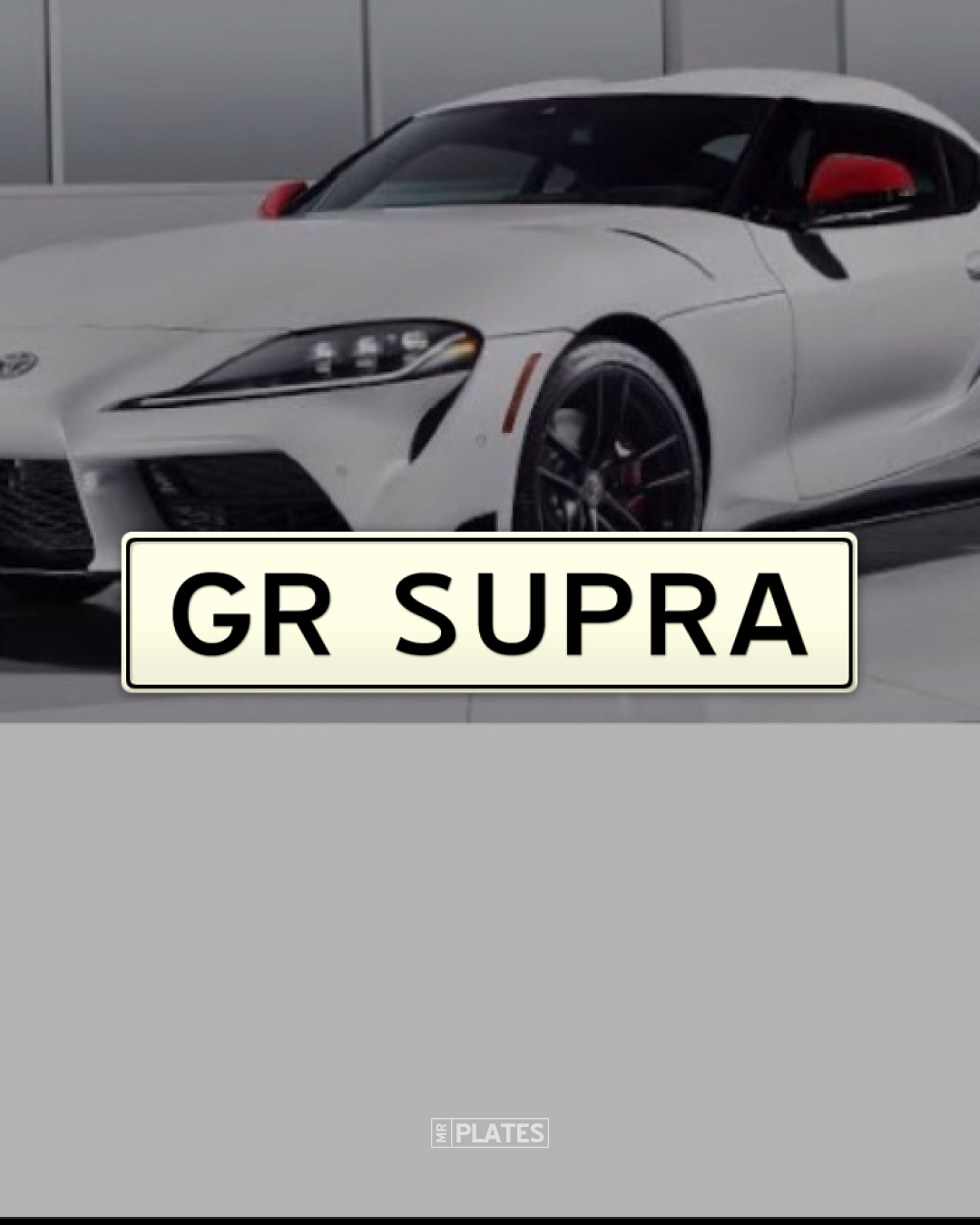 GR SUPRA (Gazoo Racing Supra) Number Plates For Sale, WA - MrPlates