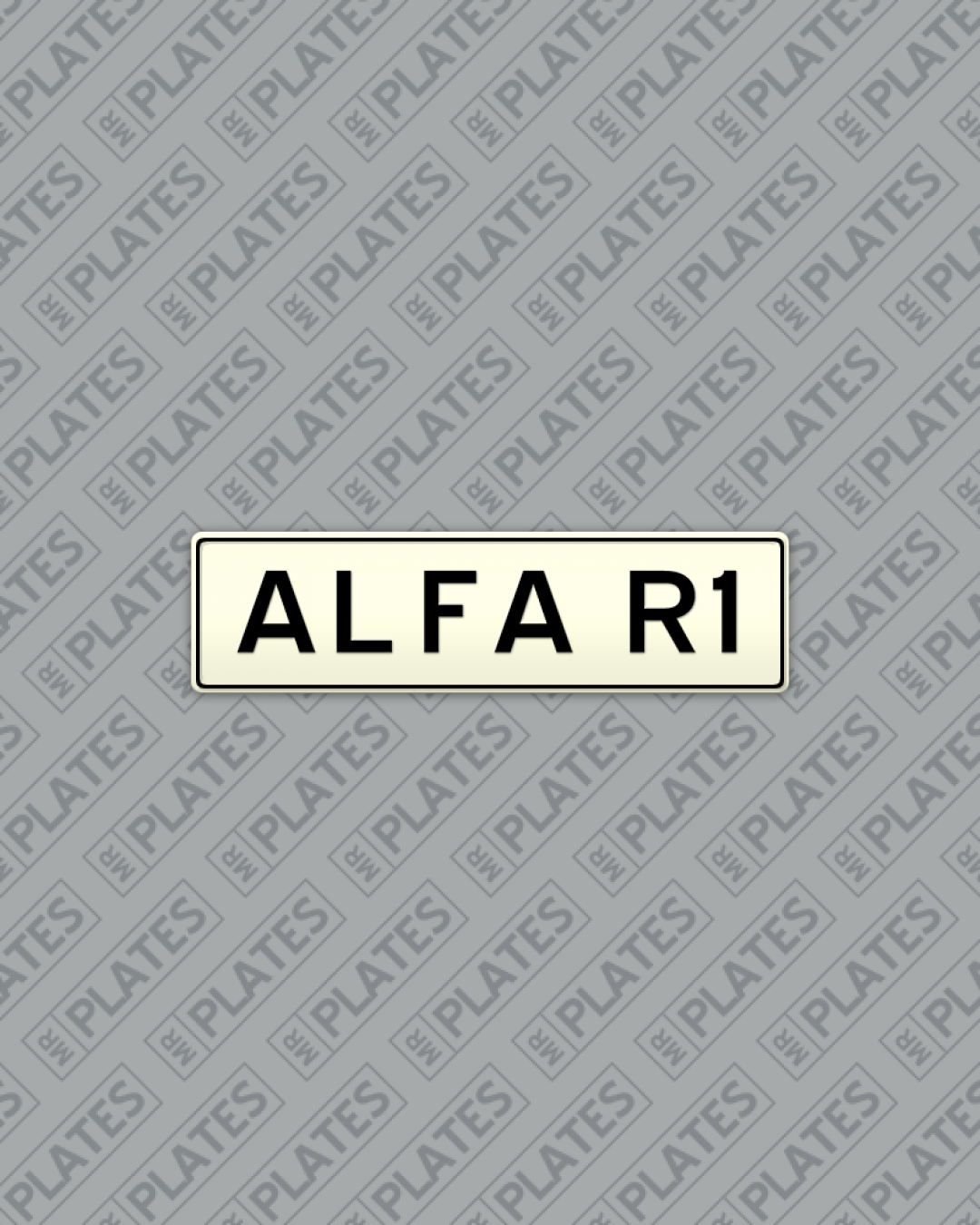 ALFA R1 (Alfa Romeo 1) Number Plates For Sale - MrPlates
