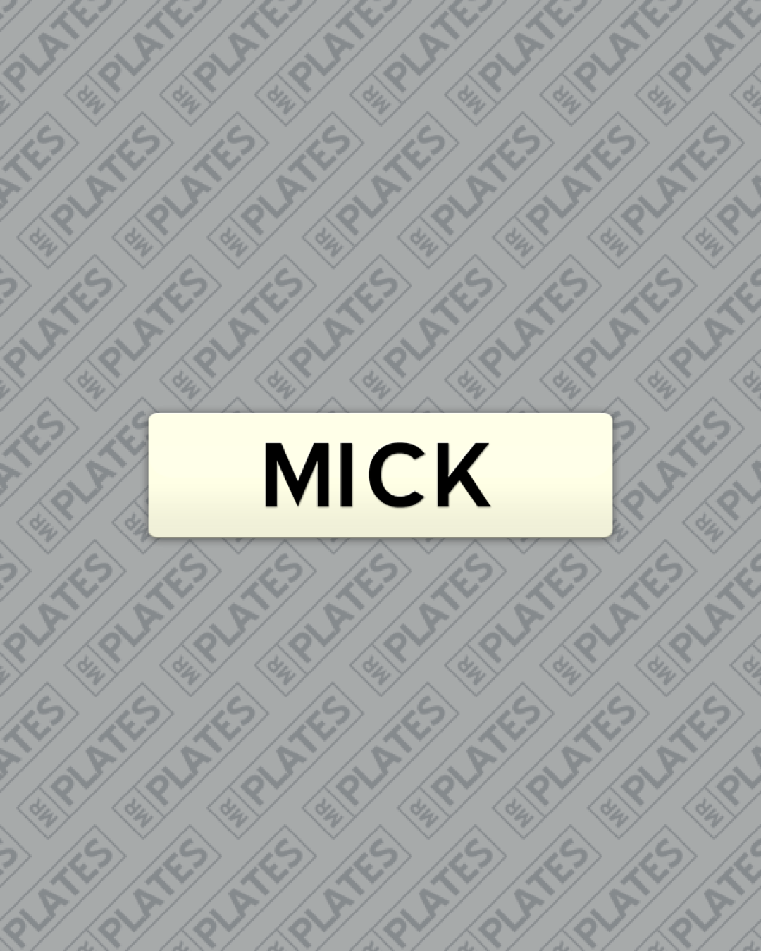 MICK (Michael) Number Plates For Sale, NSW - MrPlates