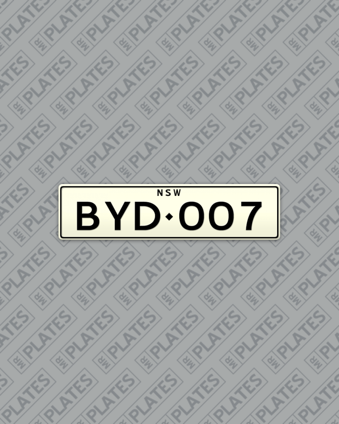 BYD·007 (Build Your Dream-BYD) Number Plates For Sale, NSW - MrPlates