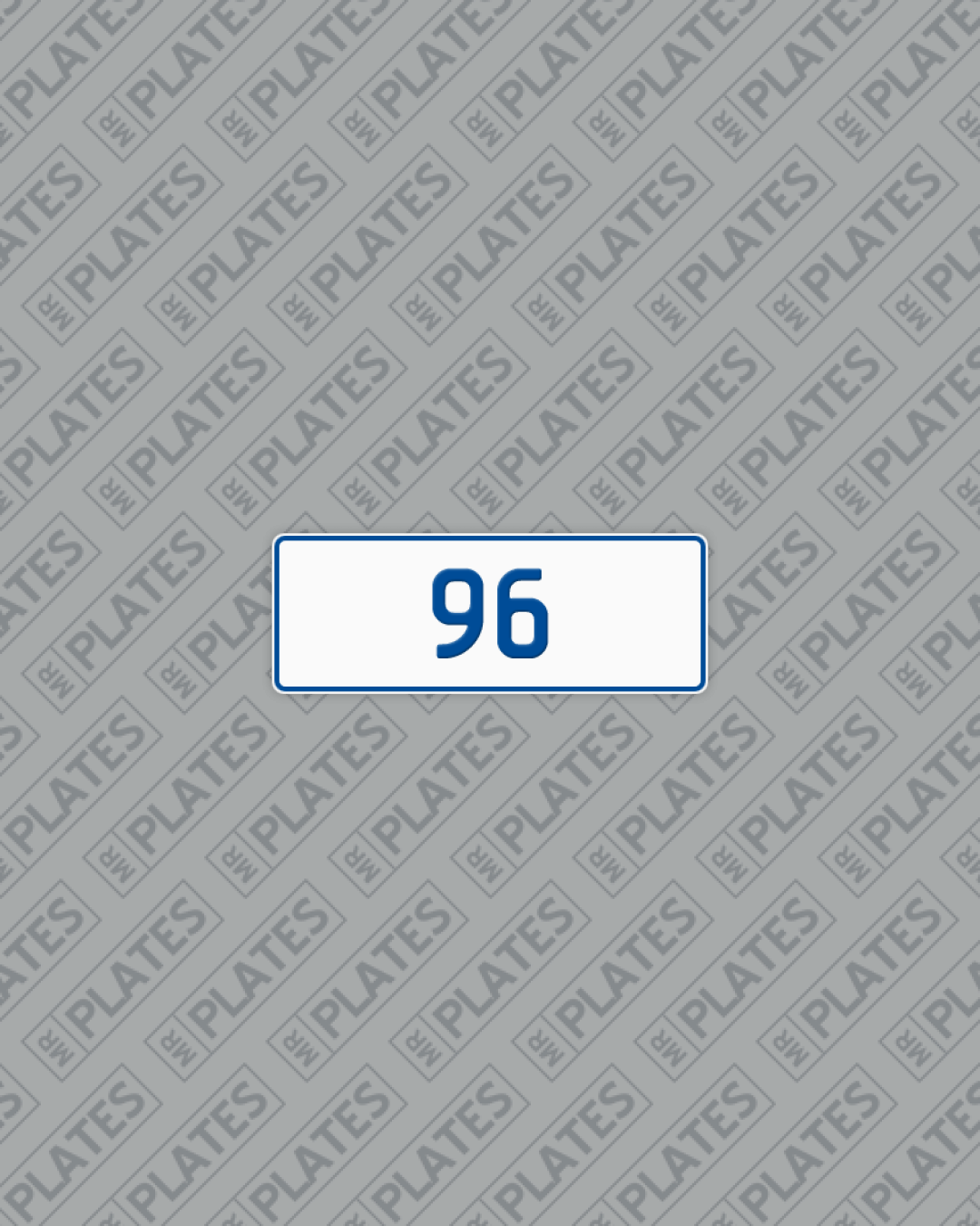 96 Number Plates For Sale - MrPlates