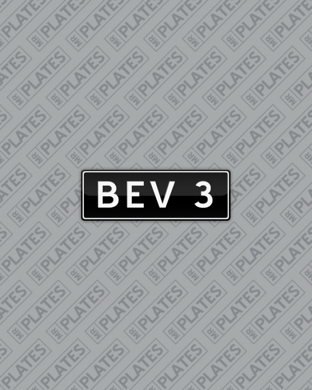 BEV 3 Number Plates For Sale, VIC - MrPlates