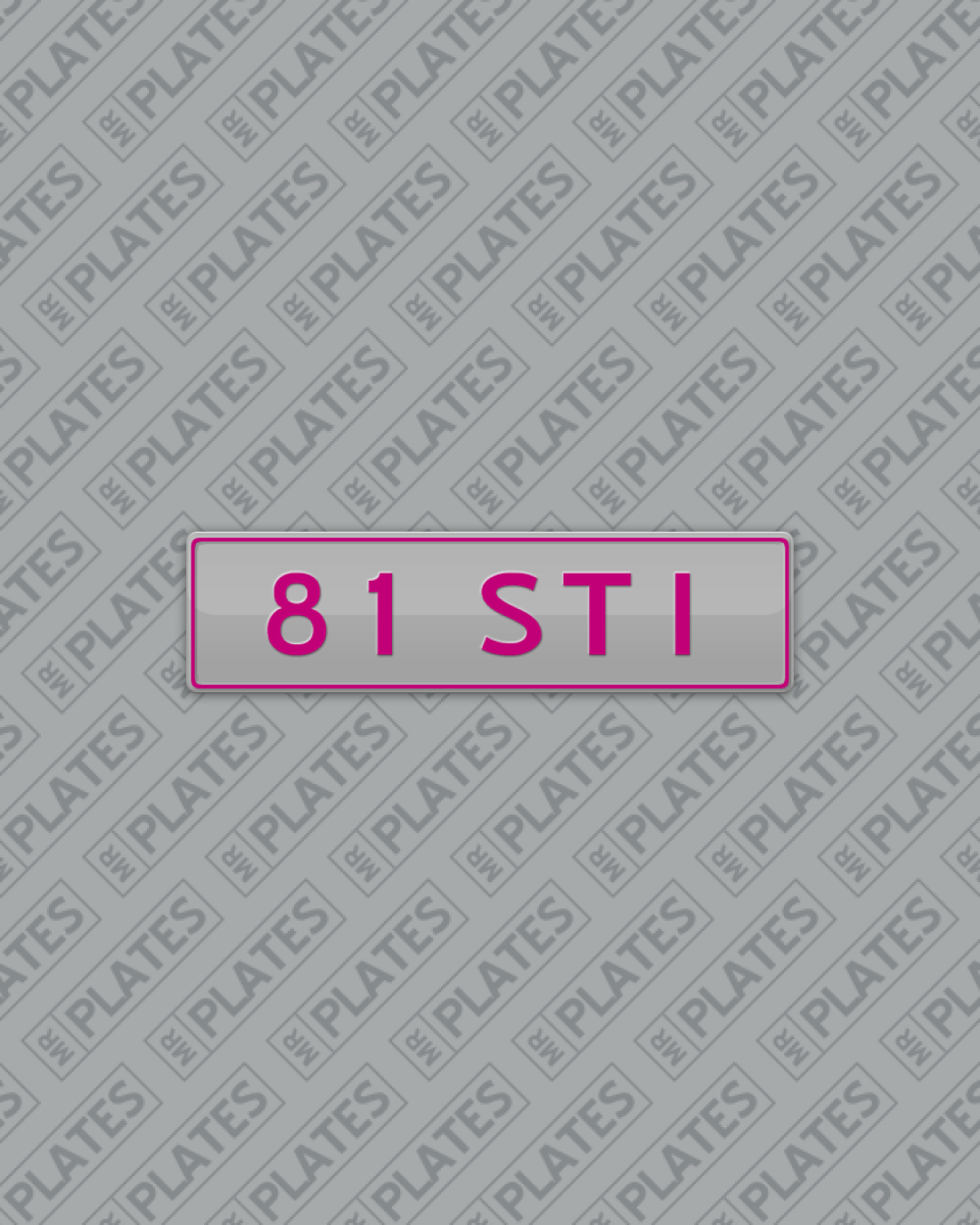 81 STI (By STI) Number Plates For Sale, QLD - MrPlates