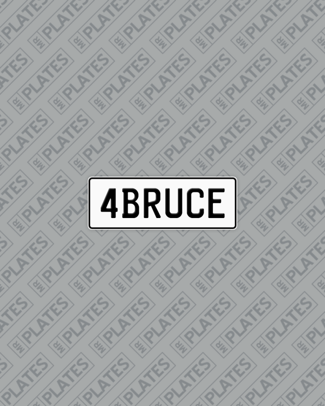 4BRUCE (For BRUCE) Number Plates For Sale - MrPlates