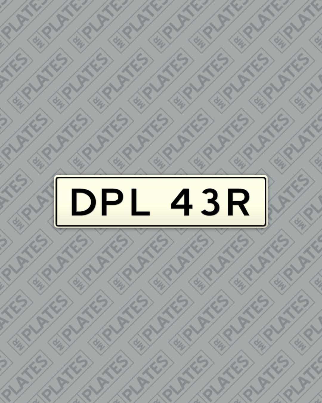 DPL 43R (D Player) Number Plates For Sale, NSW - MrPlates