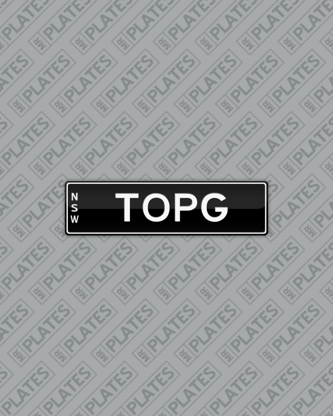 TOPG (ONLY FOR G) Number Plates For Sale, NSW - MrPlates