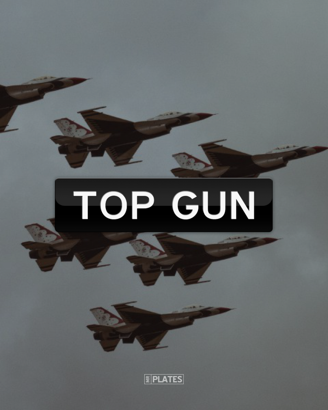 TOP GUN Number Plates For Sale, ACT - MrPlates