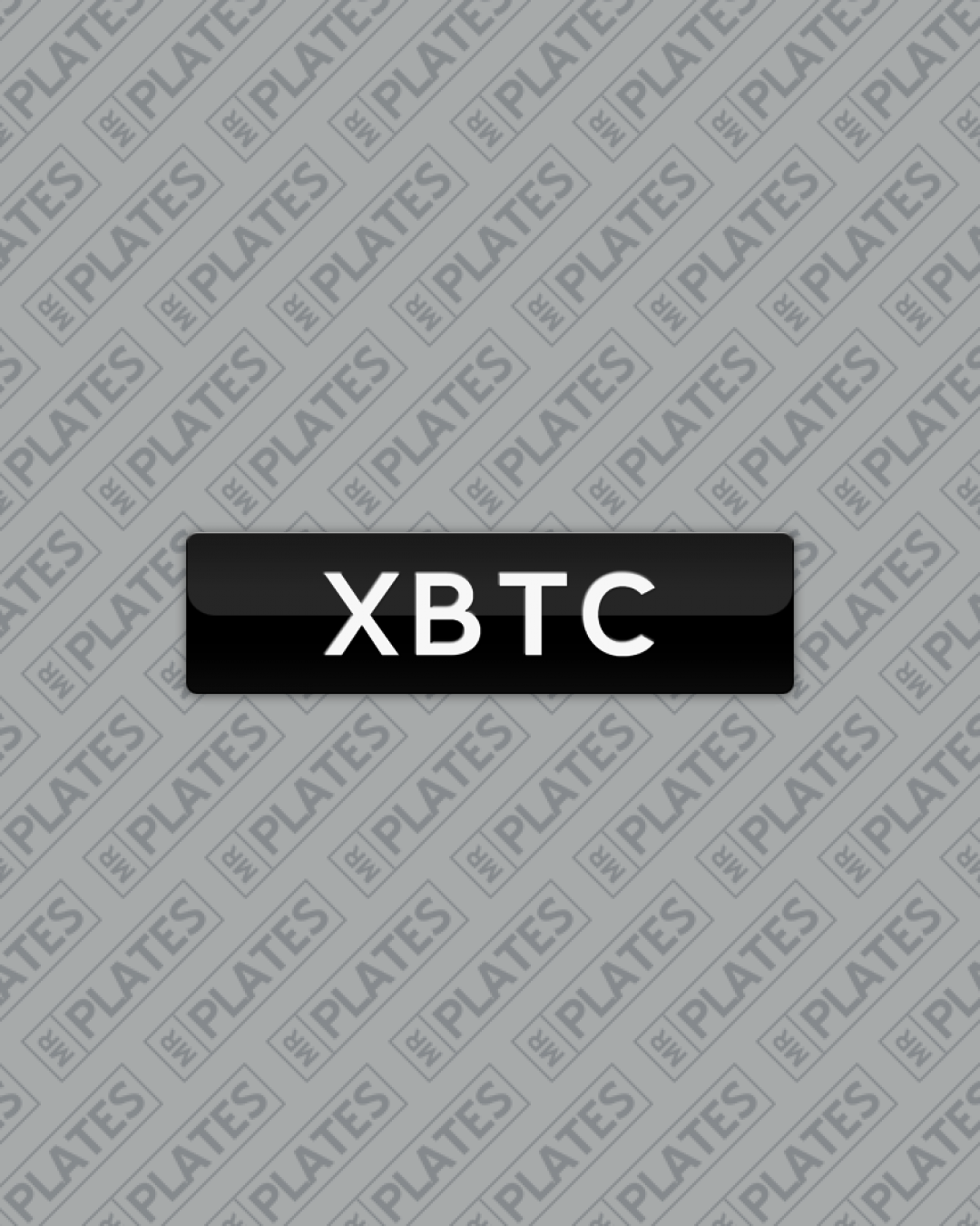 XBTC (Anonymous Bitcoin) Number Plates For Sale, VIC - MrPlates