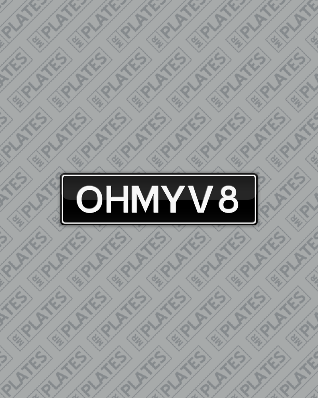 OHMYV8 (Oh My V8...) Number Plates For Sale, VIC - MrPlates