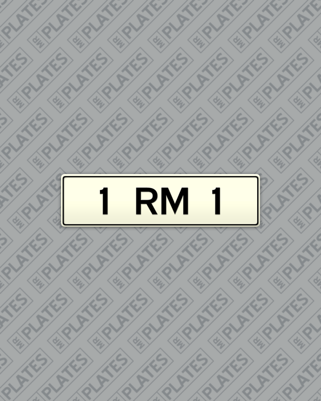 1 RM 1 Number Plates For Sale - MrPlates