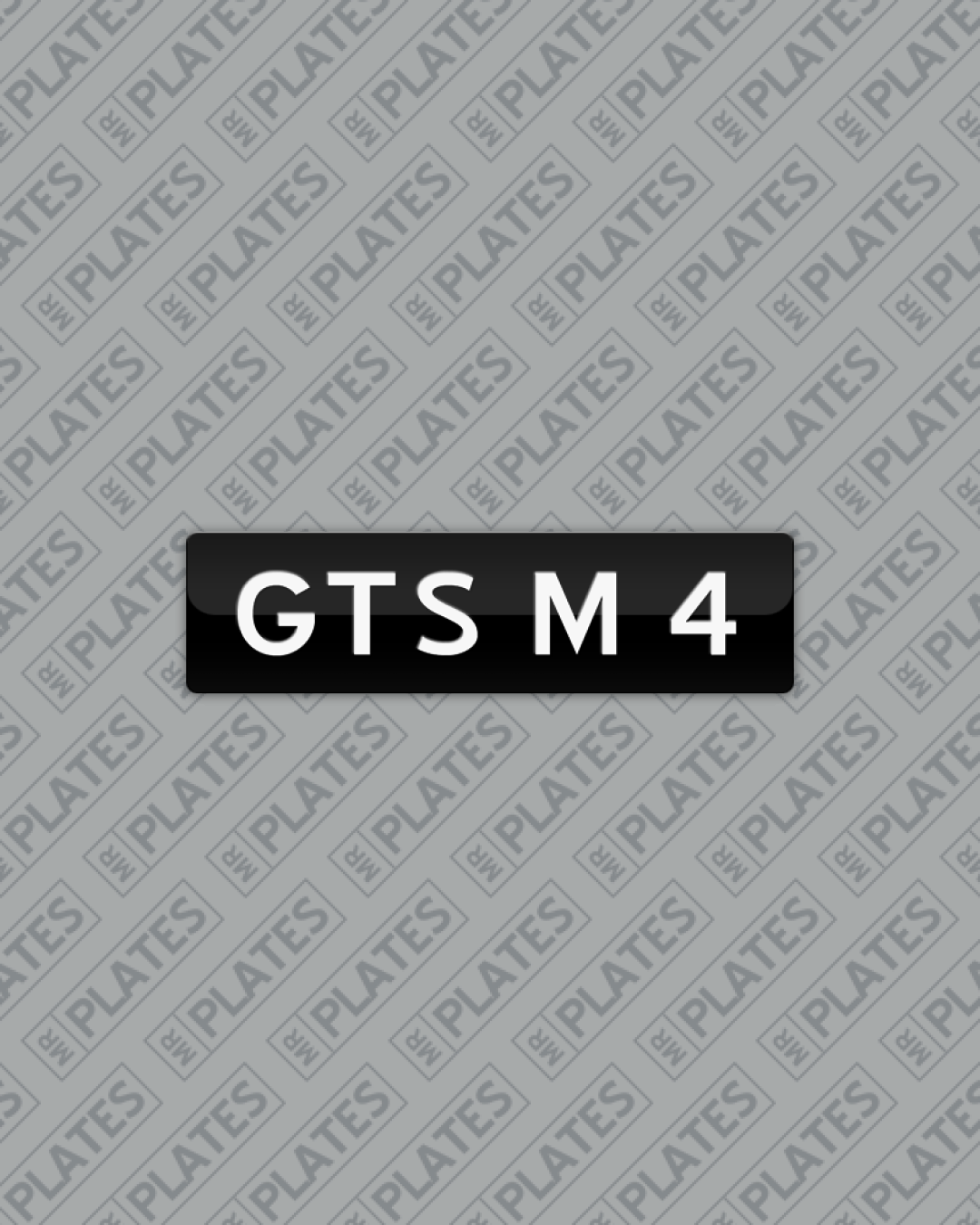 GTS M 4 (BMW GTS M4) Number Plates For Sale, VIC - MrPlates