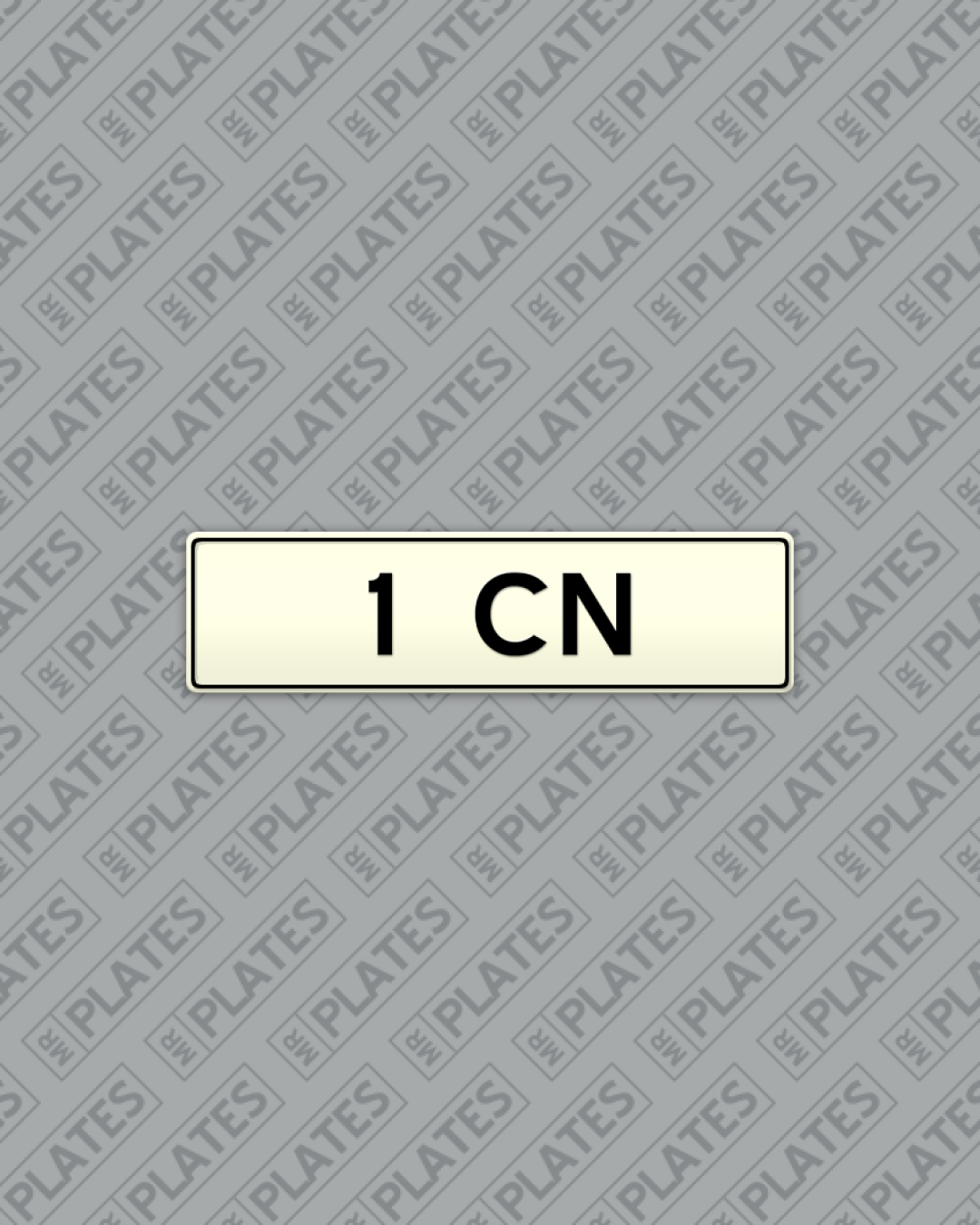 1 CN Number Plates For Sale - MrPlates