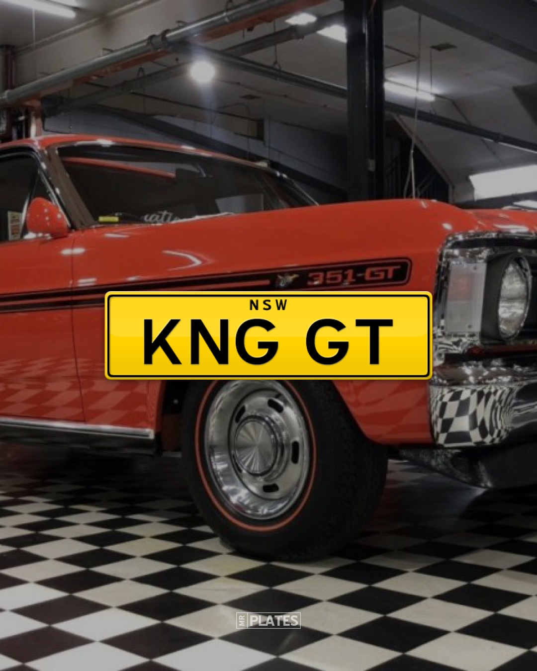 KNG GT (King GT (Falcon GT, Ford GT Mustang GT,)) Number Plates For ...