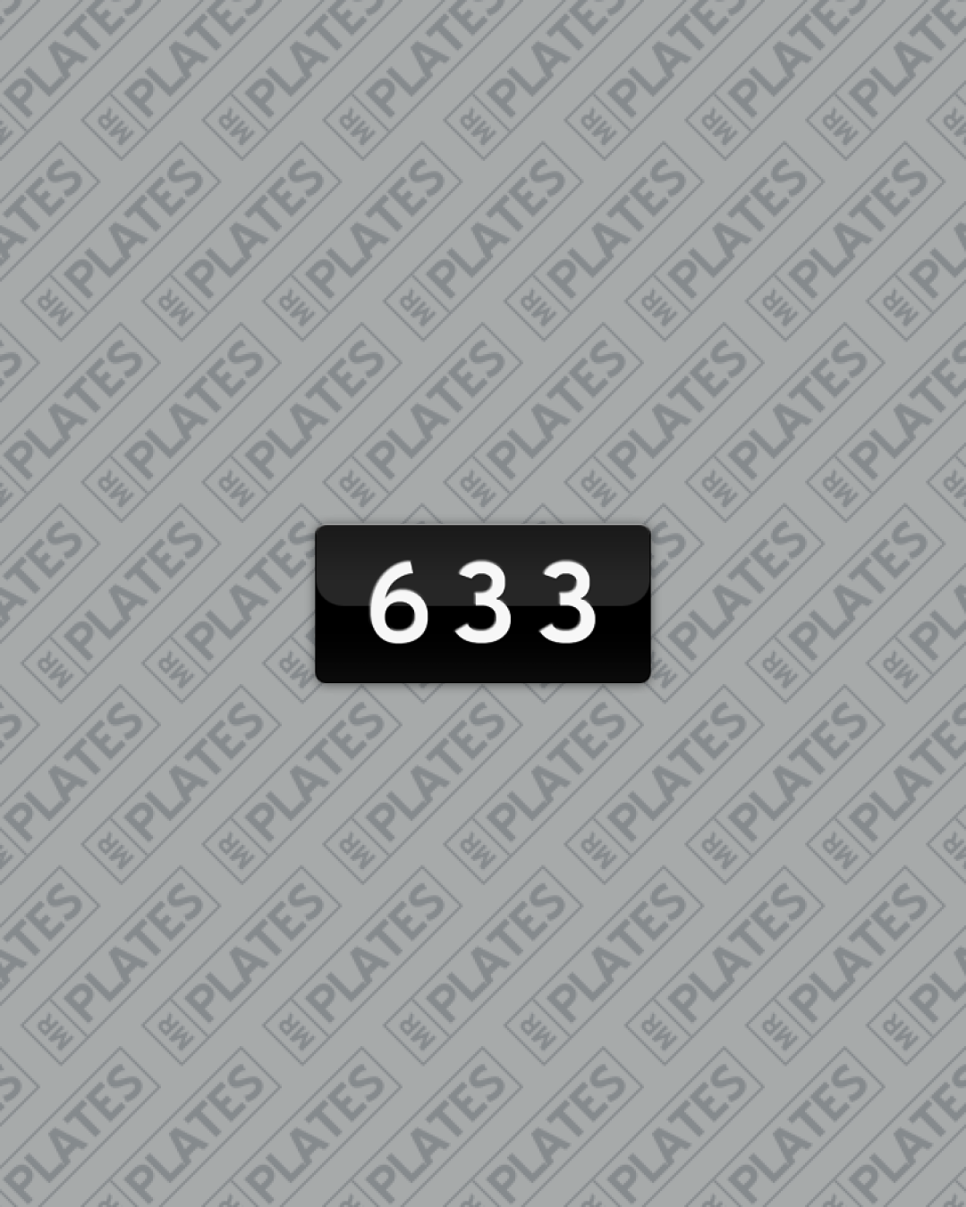 633 Number Plates For Sale, NSW - MrPlates