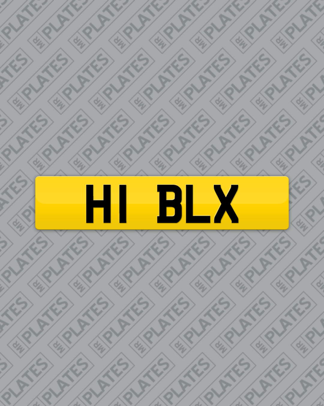 H1 BLX (Hi BL X) Number Plates For Sale - MrPlates