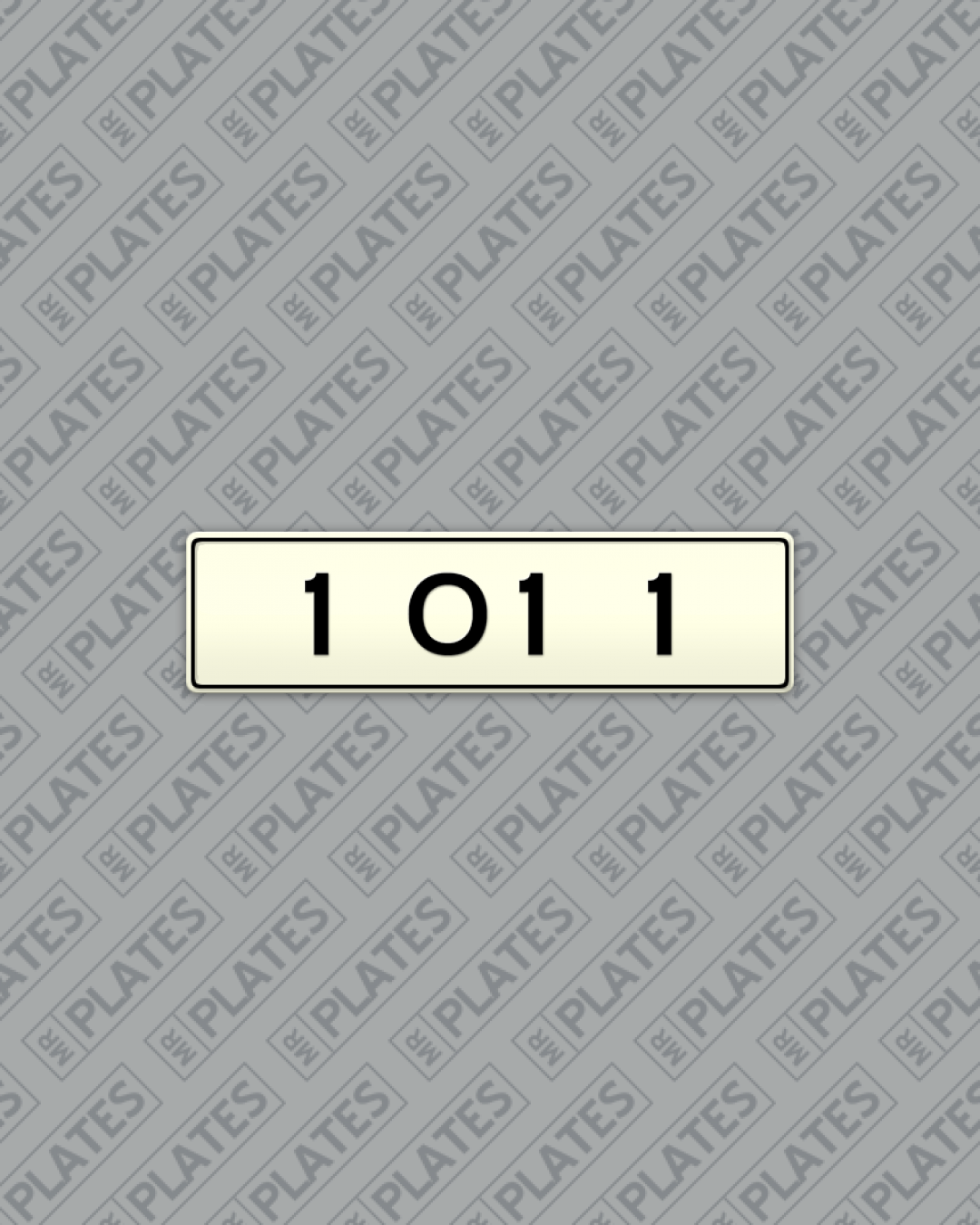 1 O1 1 Number Plates For Sale - MrPlates