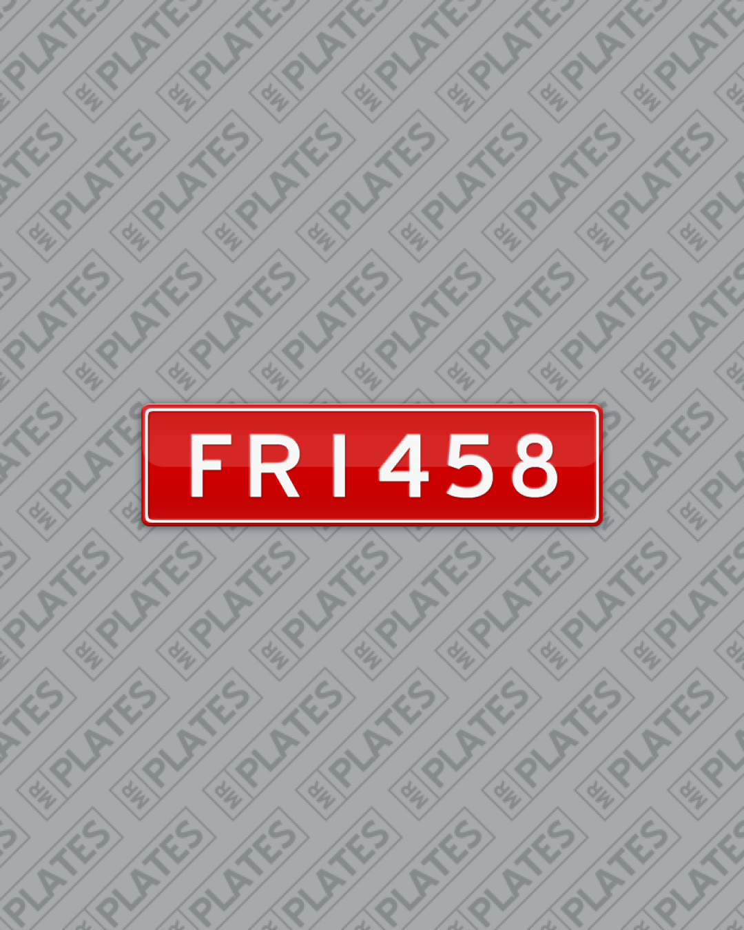 FRI458 (Ferrari 458 Italia) Number Plates For Sale, VIC - MrPlates