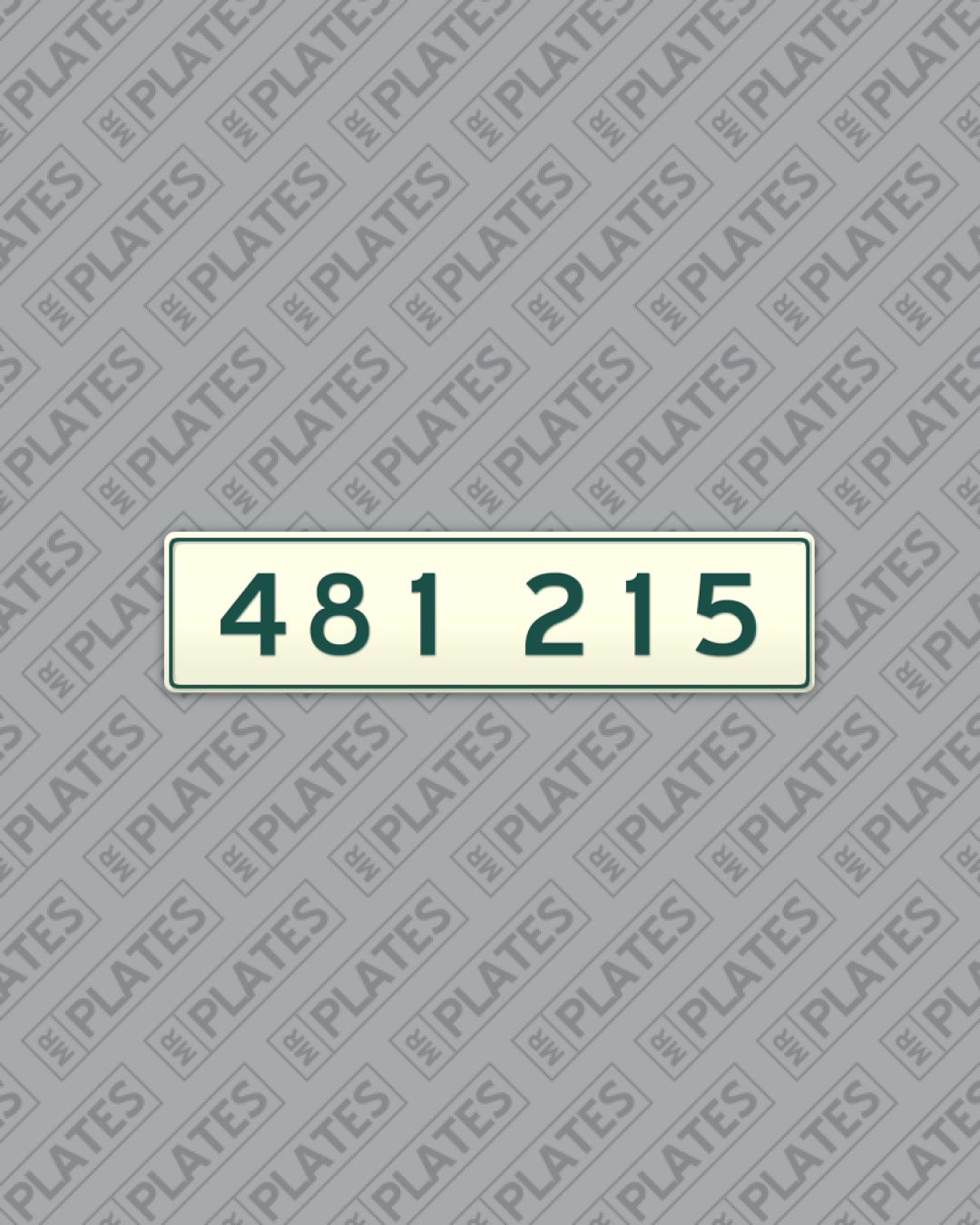 481 215 (FX Holden) Number Plates For Sale, VIC - MrPlates