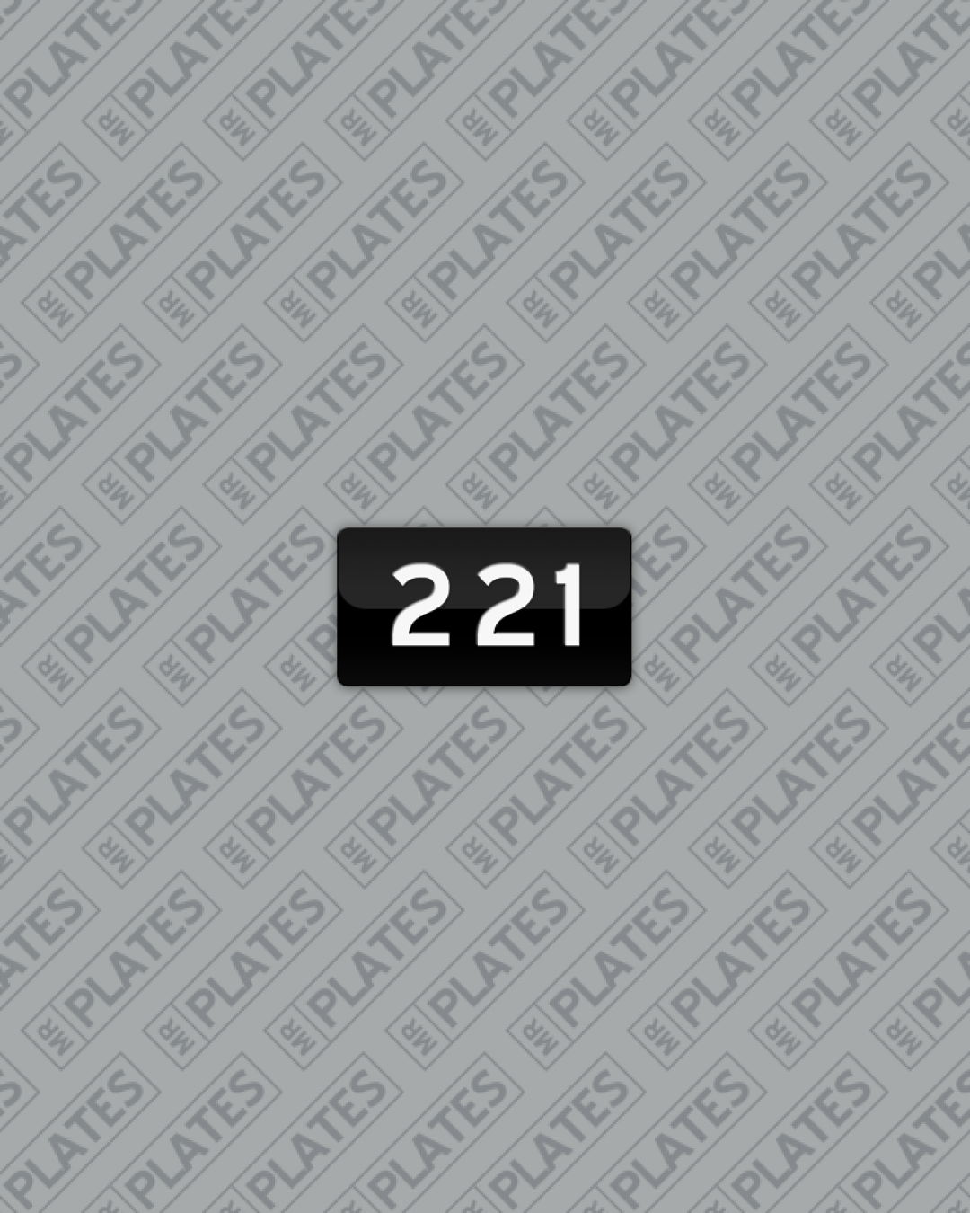 221 Number Plates For Sale, VIC - MrPlates