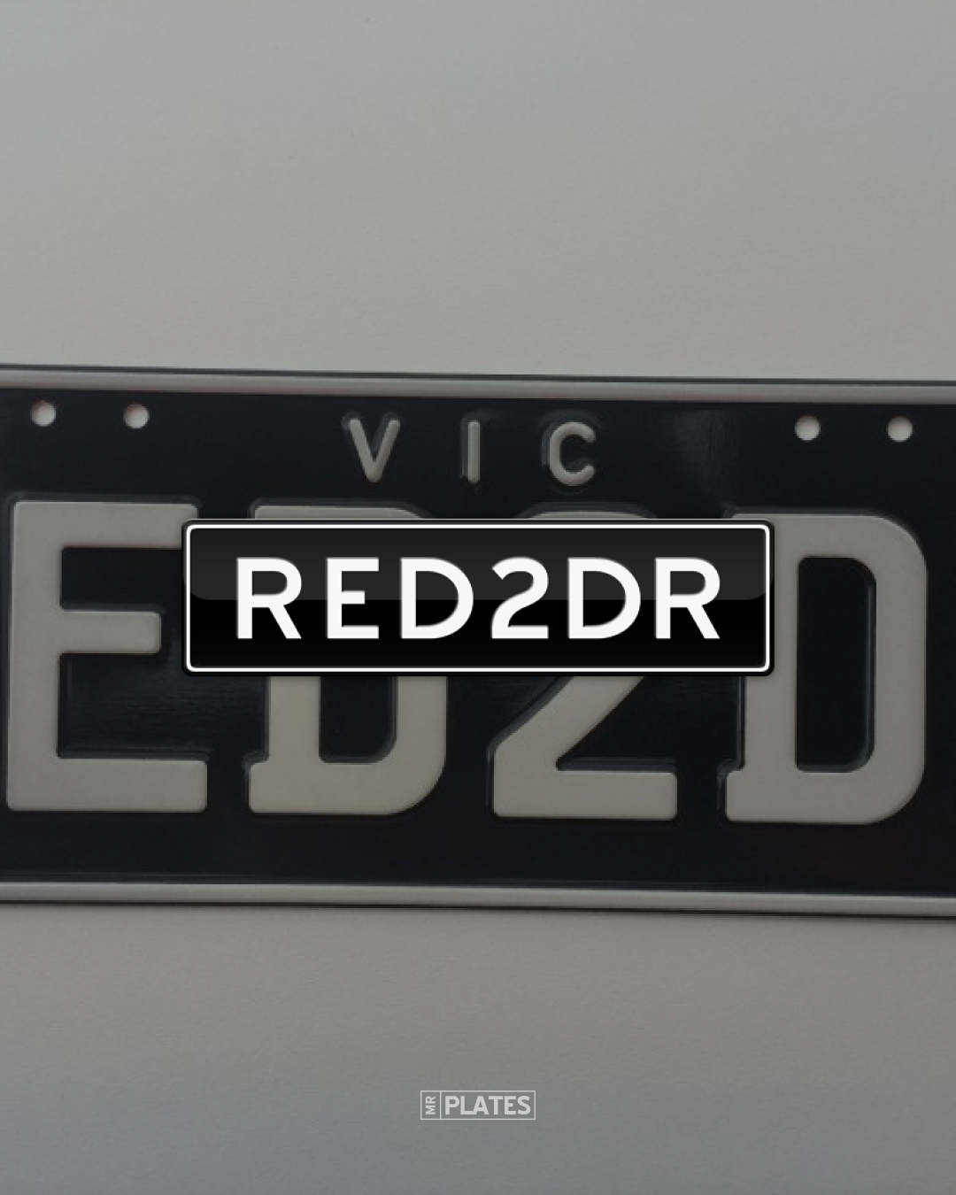 RED2DR (Red 2 Door Mustang) Number Plates For Sale, VIC - MrPlates