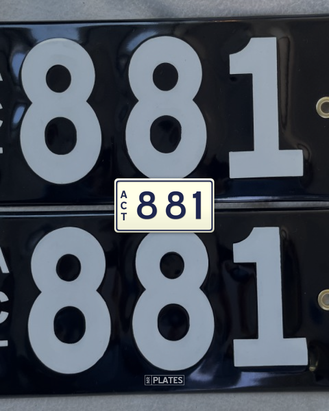 881 Number Plates For Sale, ACT - MrPlates