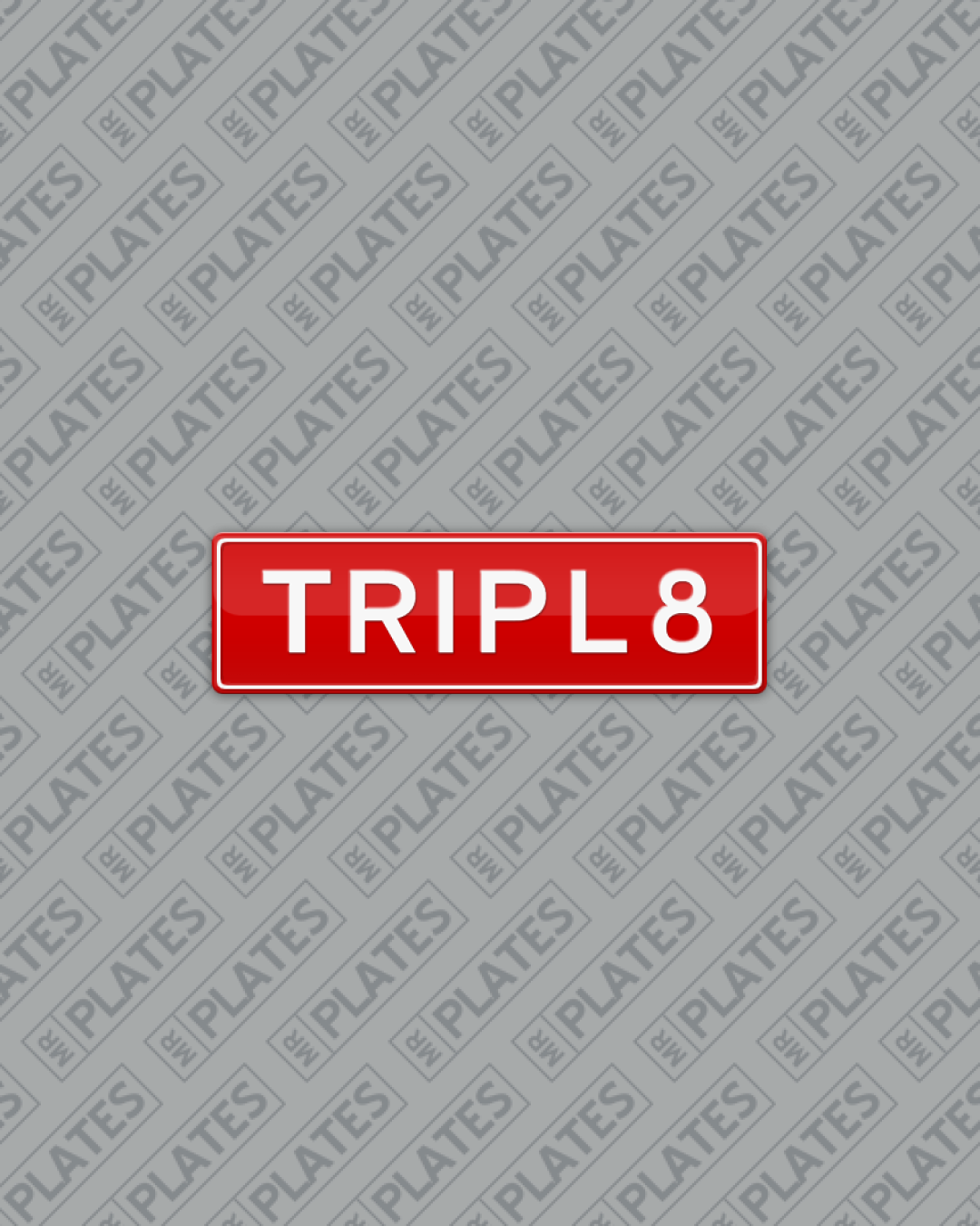 TRIPL8 (Reads 888 Or Triple 8. Lucky Number For) Number Plates For Sale ...