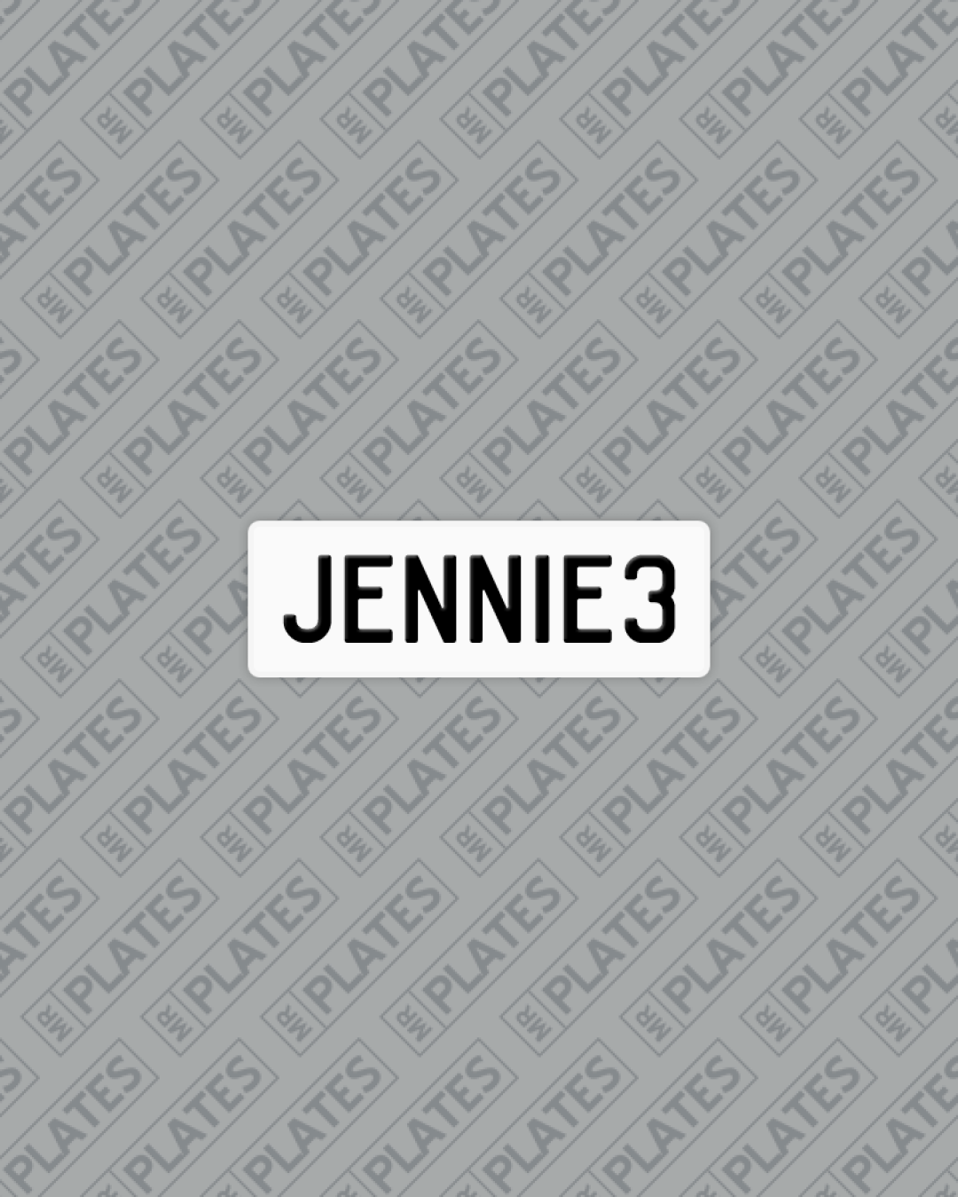 JENNIE3 (Jennie) Number Plates For Sale - MrPlates