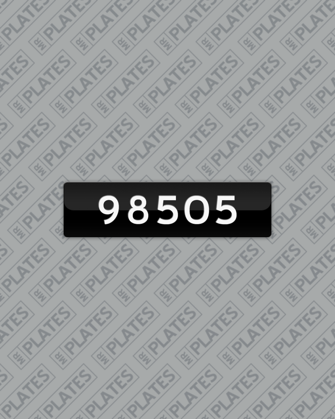 98505 (98 505) Number Plates For Sale, SA - MrPlates