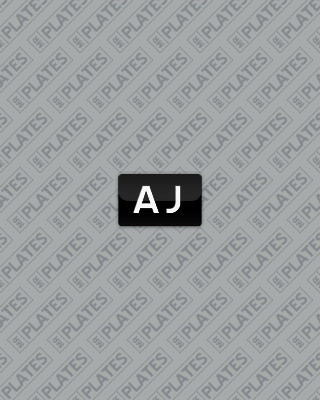 AJ Number Plates For Sale, TAS - MrPlates