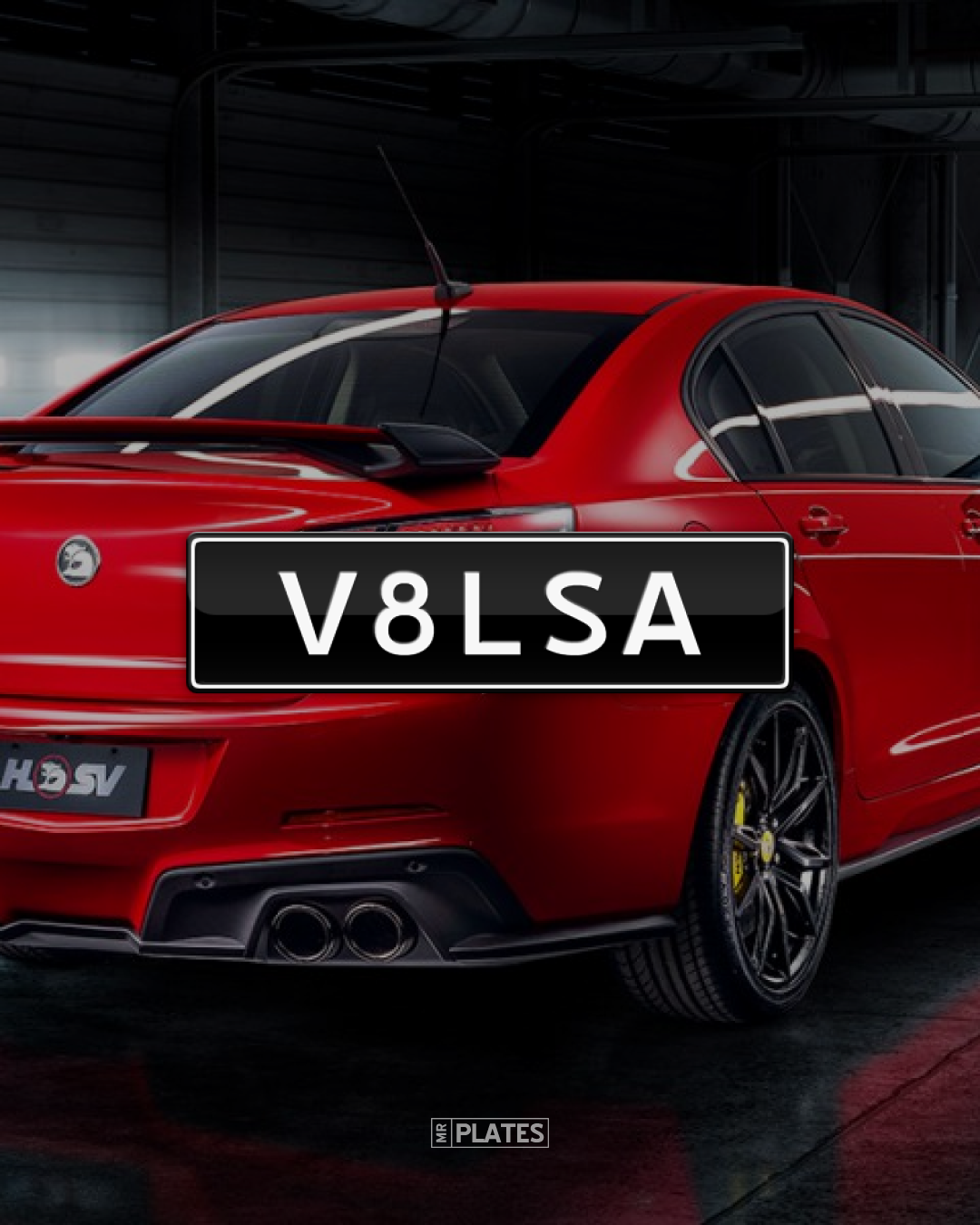 V8LSA (HSV Supercharged V8) Number Plates For Sale, VIC - MrPlates