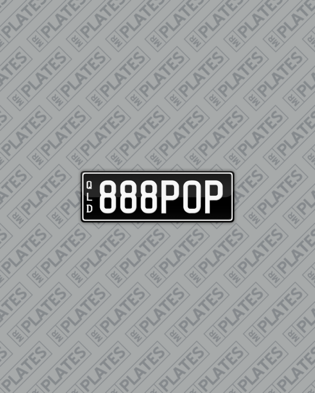888POP Number Plates For Sale, QLD - MrPlates