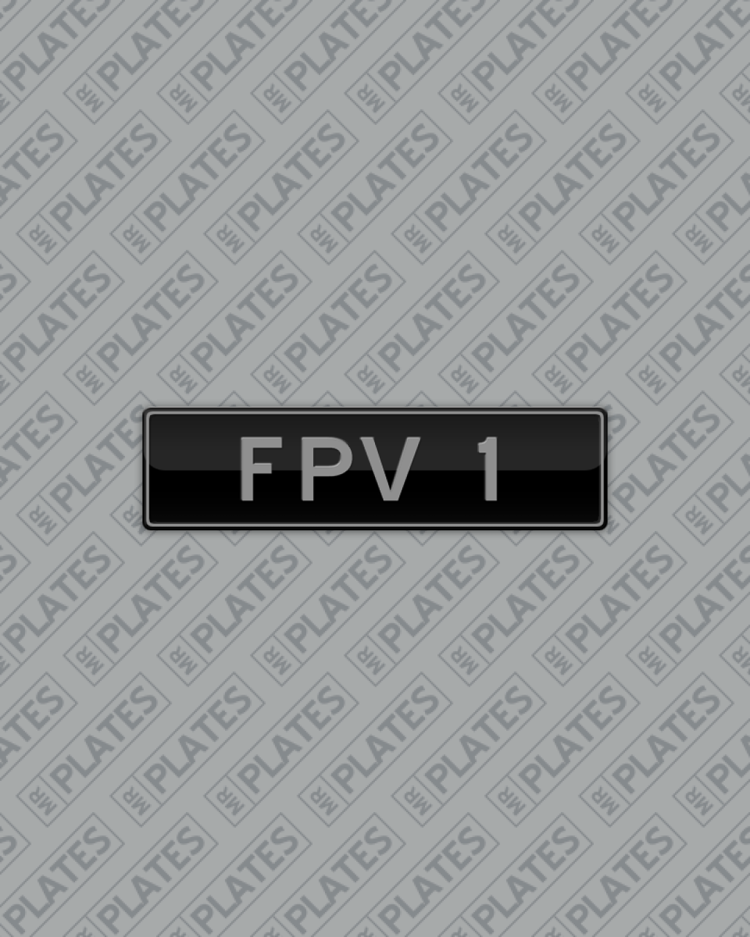 FPV 1 Number Plates For Sale, SA - MrPlates