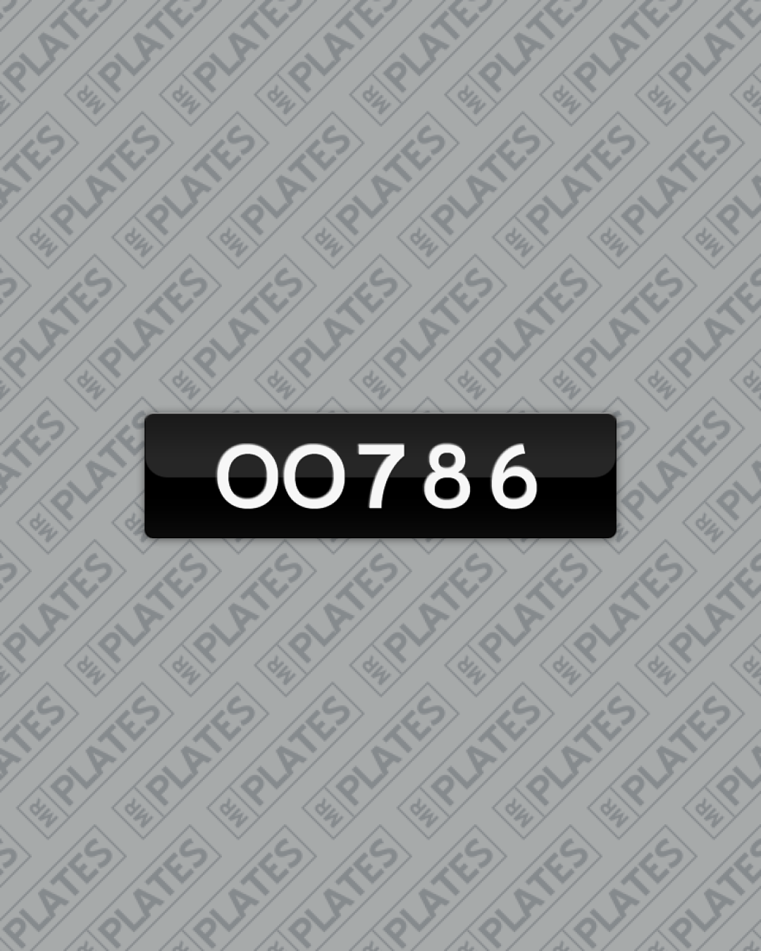 OO786 (786) Number Plates For Sale, VIC - MrPlates