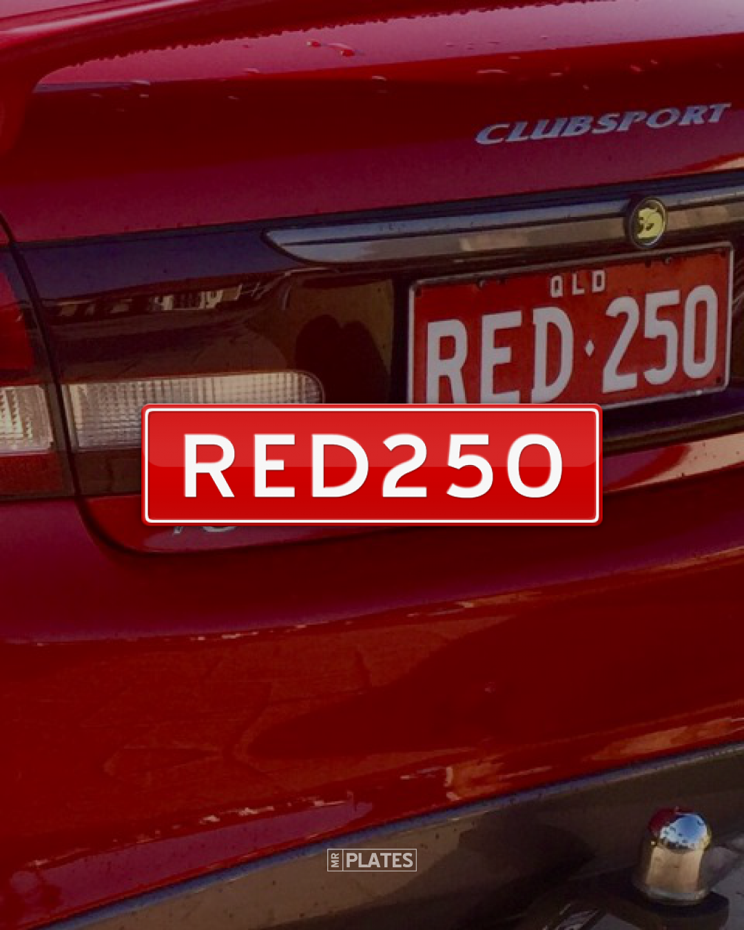 RED250 (RED 250) Number Plates For Sale, QLD - MrPlates