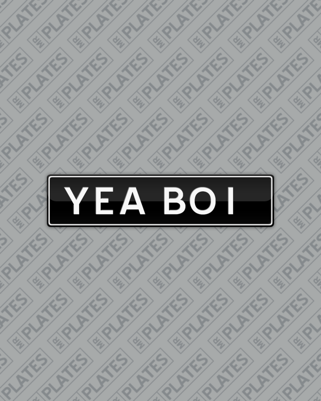 YEA BOI (Yeah Boy) Number Plates For Sale, QLD - MrPlates