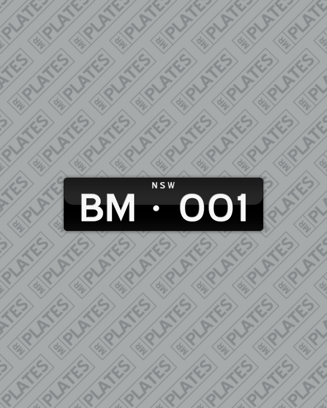 BM · 001 (Bm 001) Number Plates For Sale, NSW - MrPlates