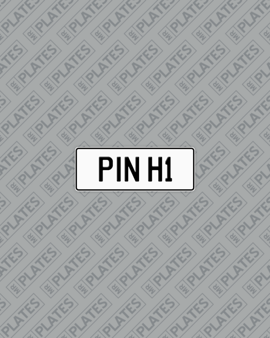 PIN H1 Number Plates For Sale - MrPlates