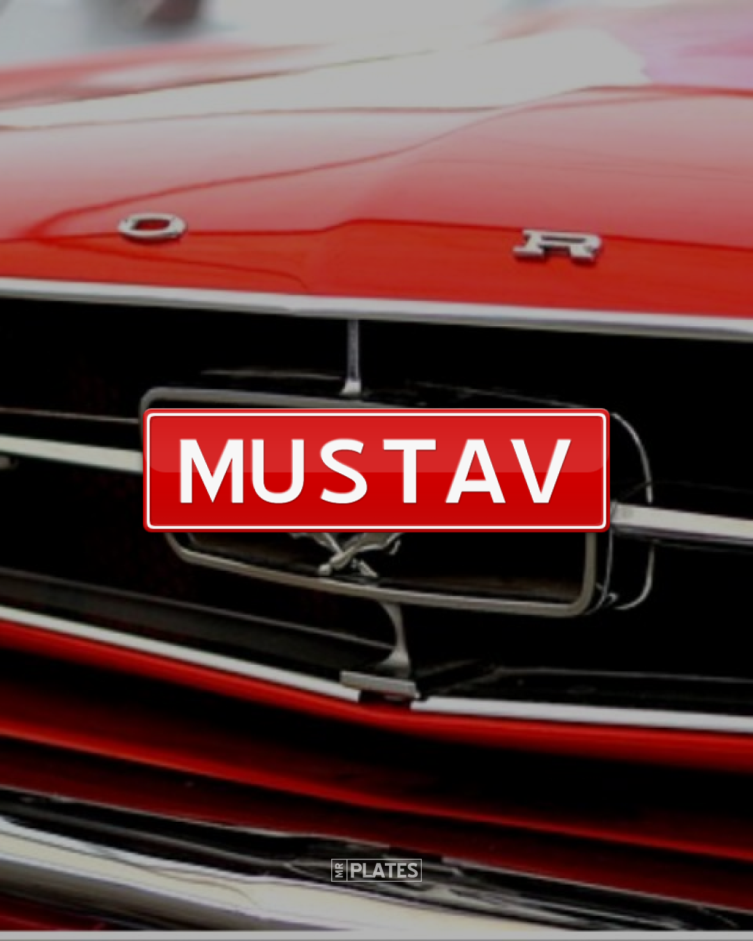 MUSTAV (Must Have Mustang) Number Plates For Sale, VIC - MrPlates