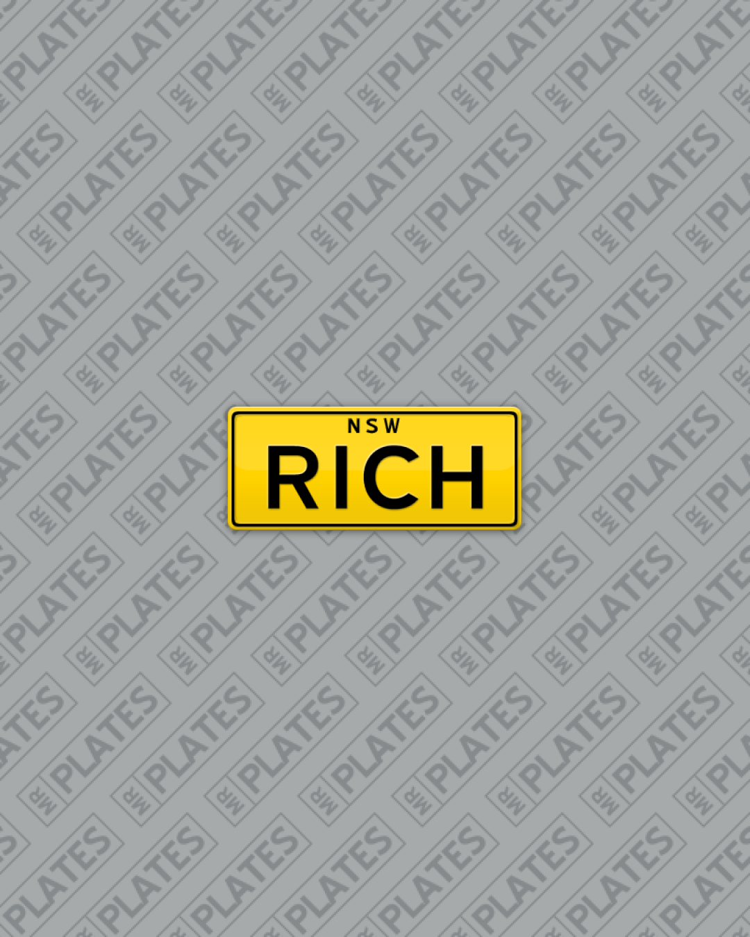 RICH Number Plates For Sale, NSW - MrPlates