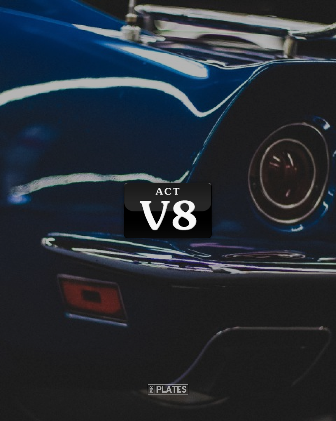 V8 Number Plates For Sale, ACT - MrPlates