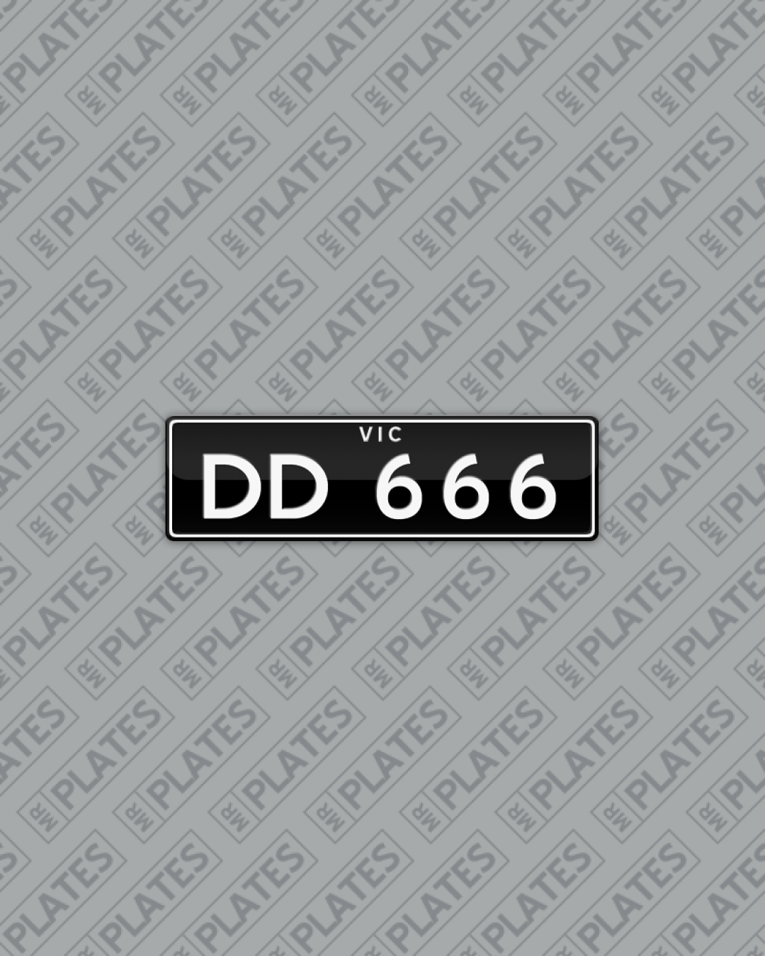 DD 666 Number Plates For Sale, VIC - MrPlates
