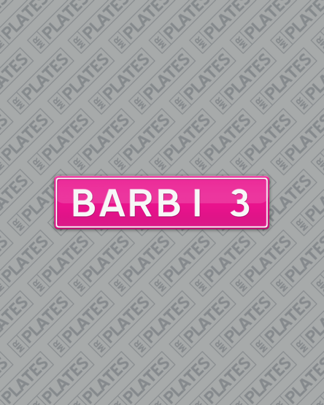 BARBI 3 (Barbie) Number Plates For Sale, SA - MrPlates