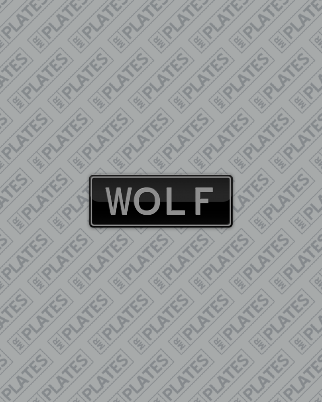 WOLF Number Plates For Sale, WA - MrPlates