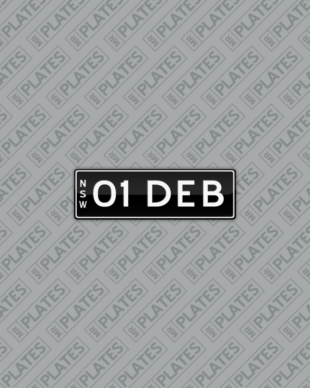 01 DEB (DEB Is No 1!) Number Plates For Sale, NSW - MrPlates