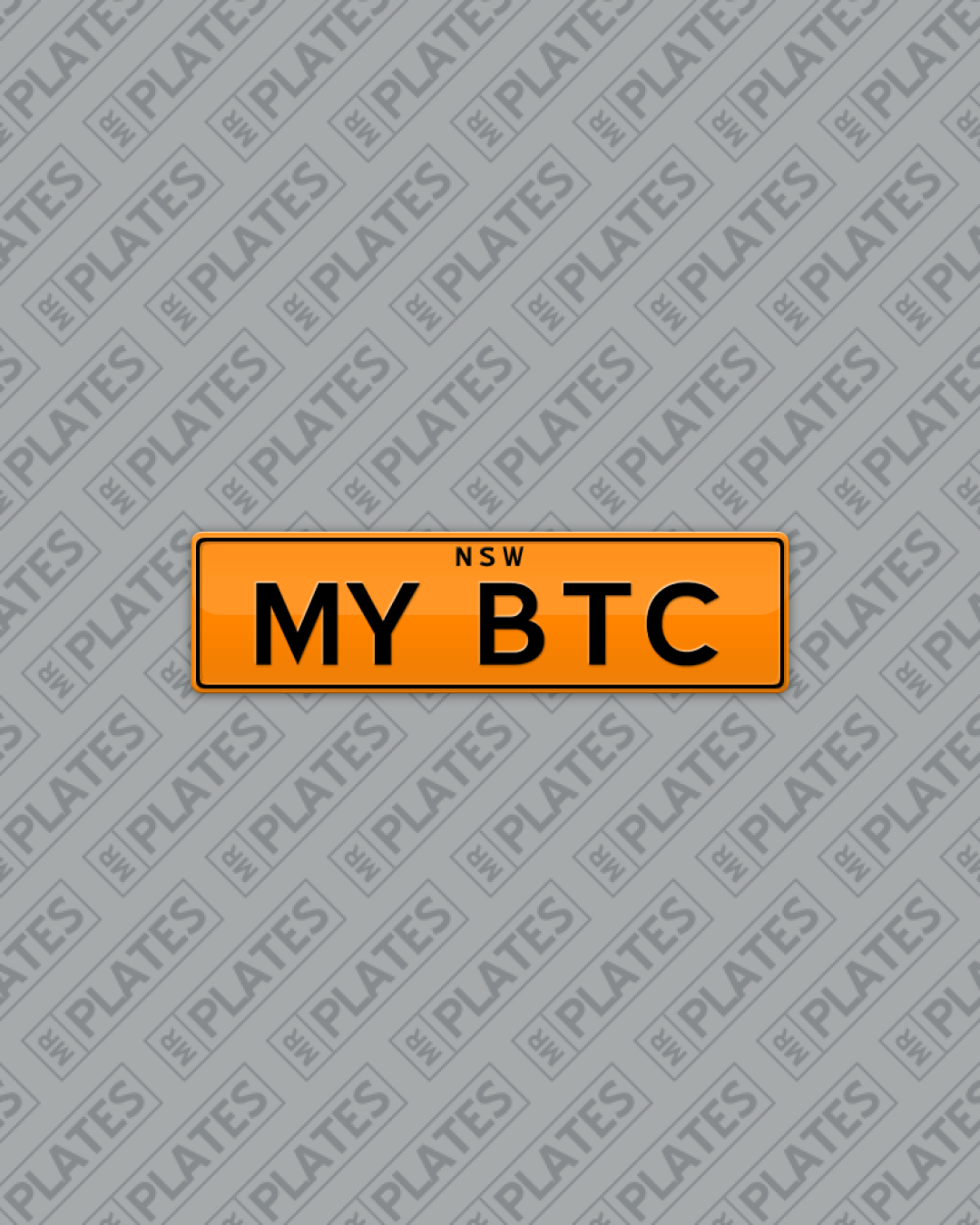 MY BTC (My Bitcoin) Number Plates For Sale, NSW - MrPlates