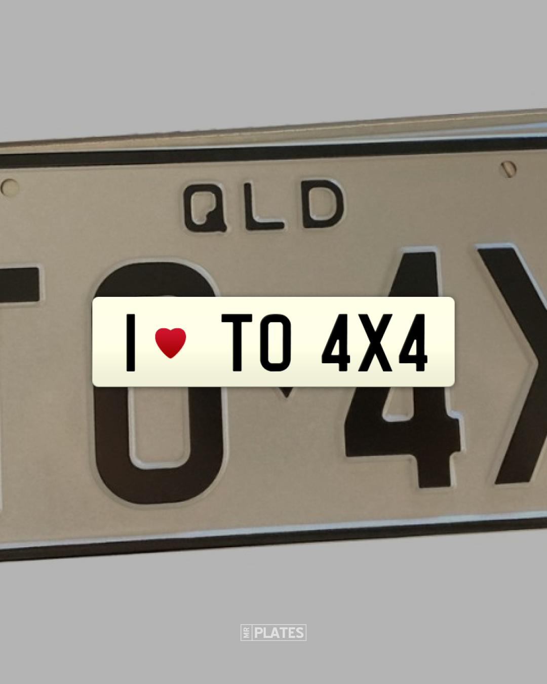 1 TO 4X4 (I Love To 4X4) Number Plates For Sale, QLD - MrPlates
