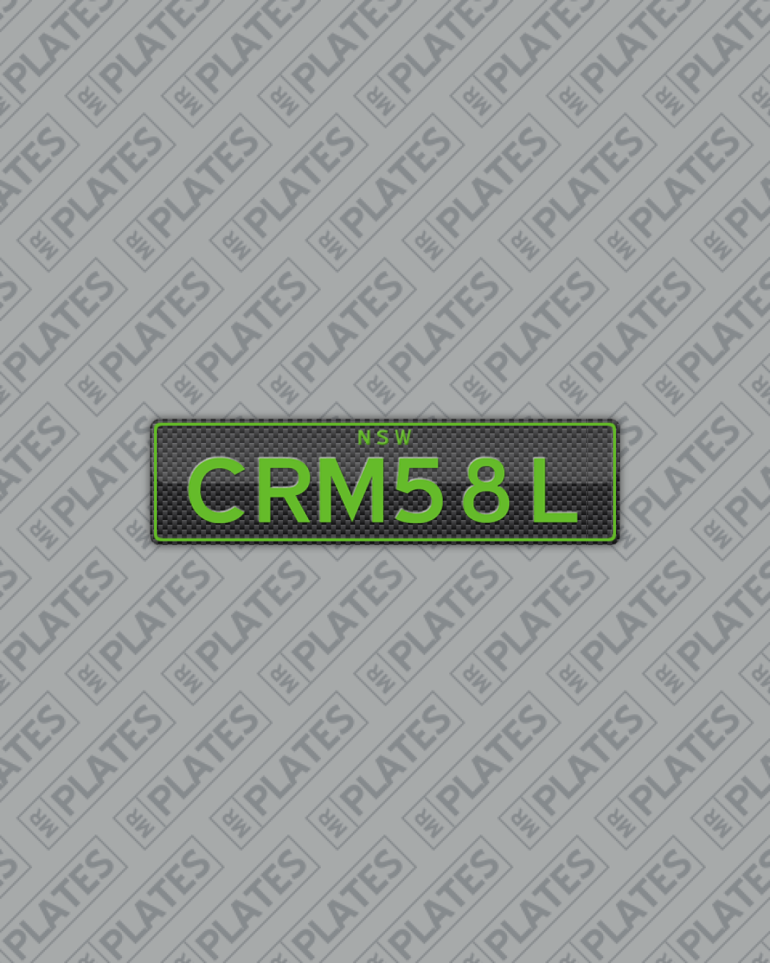 CRM58L (Criminal) Number Plates For Sale, NSW - MrPlates