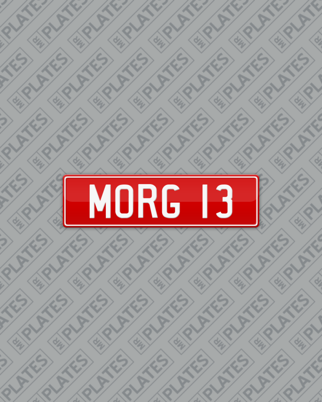 MORG 13 Number Plates For Sale, QLD - MrPlates