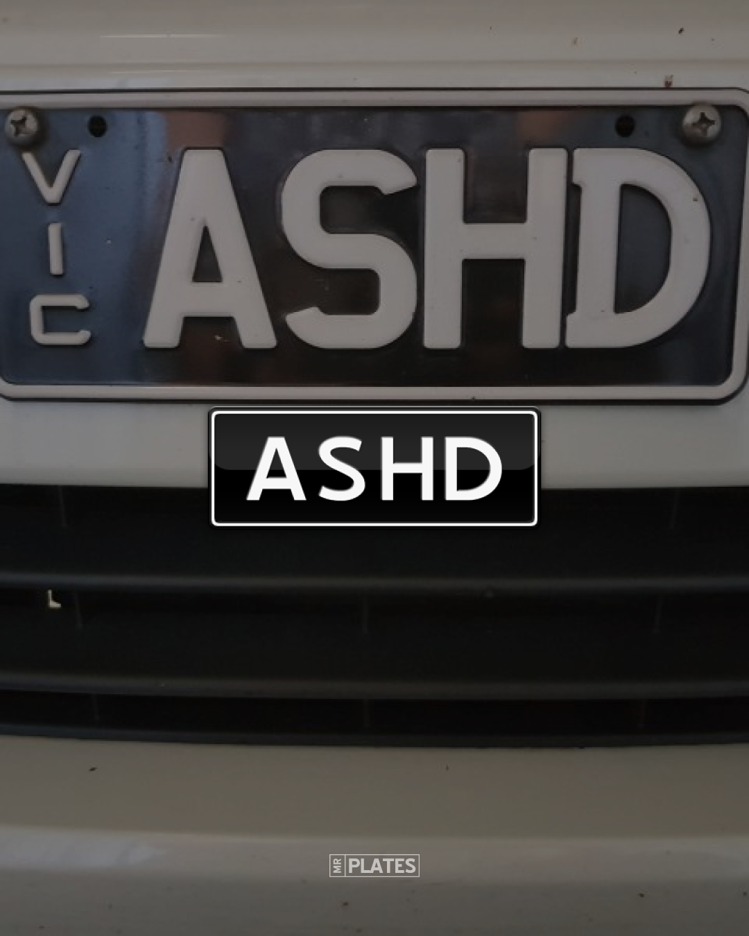ASHD Number Plates For Sale, VIC - MrPlates